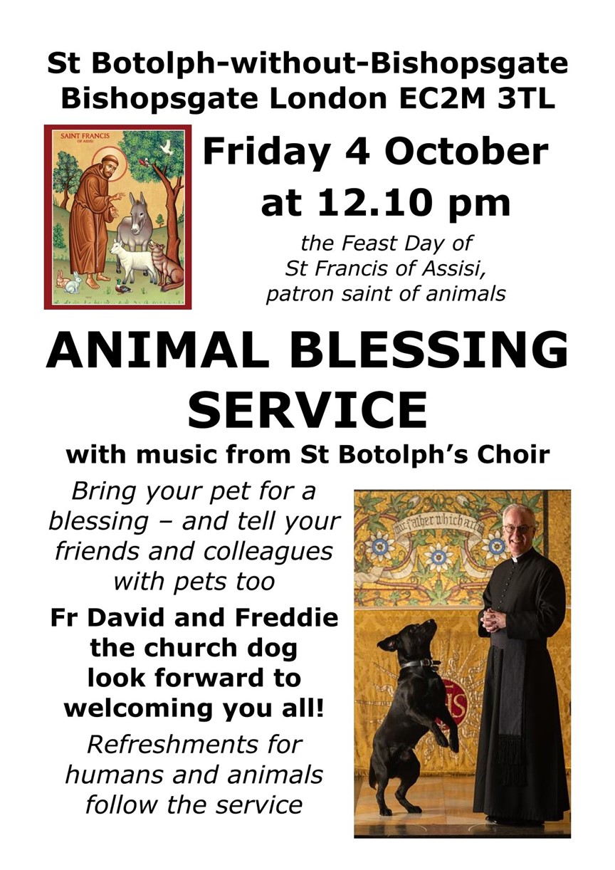 Advance Notice - Annual Animal Blessing Service - Parish & Ward Church ...